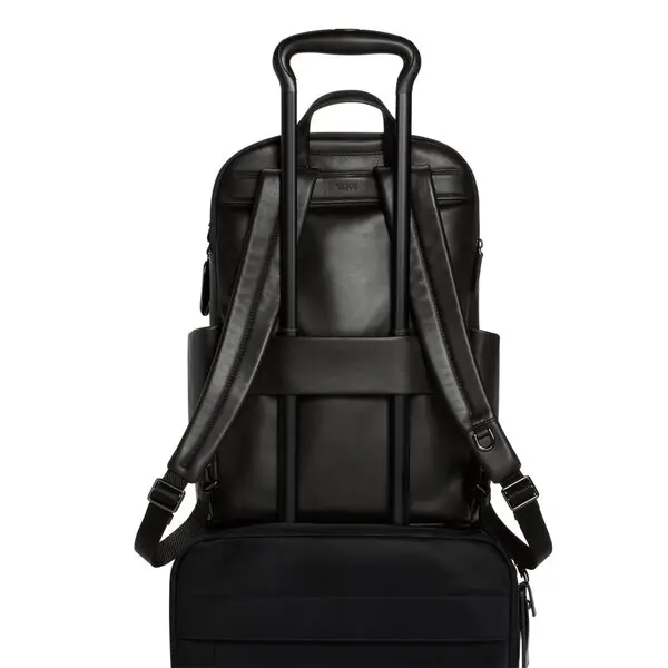 Tumi Voyageur Raina Leather Backpack - Black/gunmetal