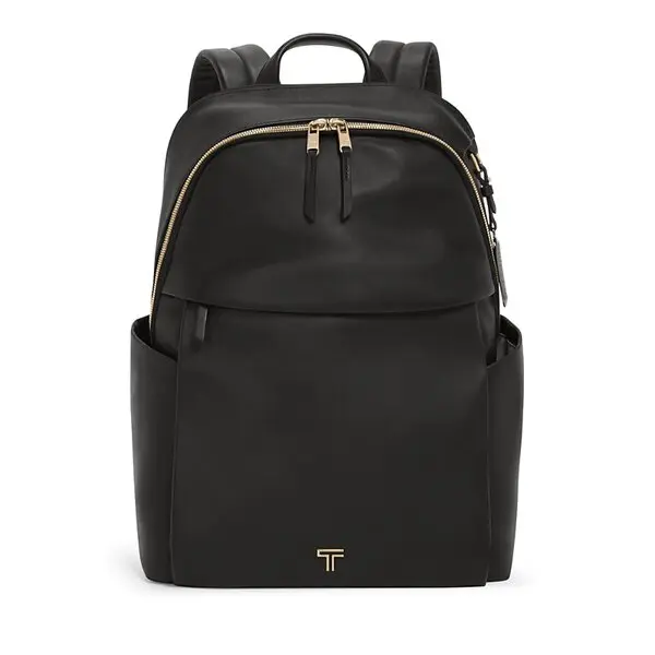 Tumi Voyageur Raina Leather Backpack - Black/light Gold