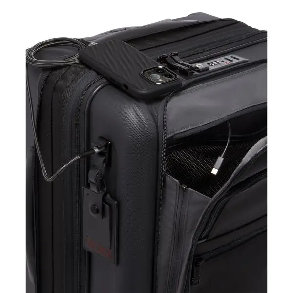 Tumi Alpha Expandable Wheeled Carry On Suitcase - Black