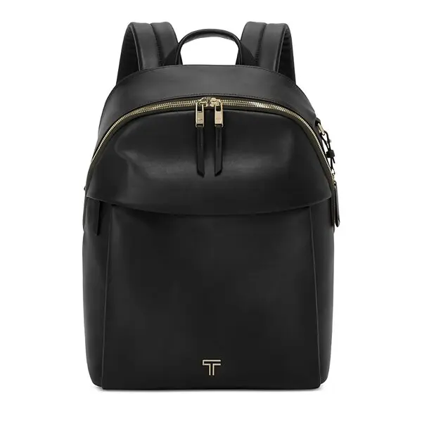 Tumi Voyageur Holland Leather Backpack - Black/light Gold