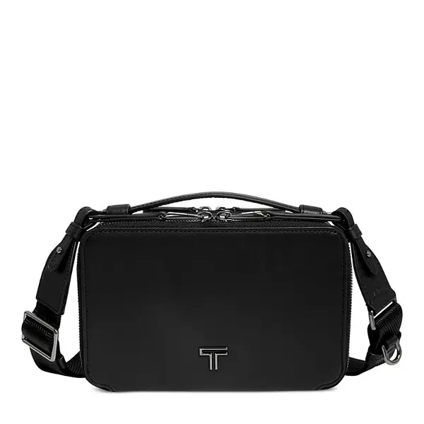Tumi Voyageur Myla Leather Crossbody - Black/gunmetal