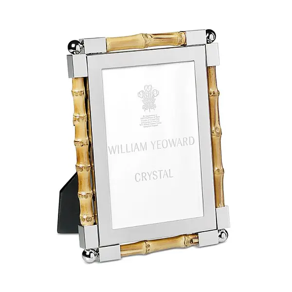 WILLIAM YEOWARD CRYSTAL New Classic Bamboo Frame, 4 X 6 - Brown