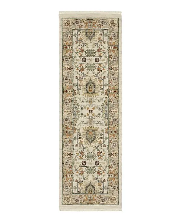 ORIENTAL WEAVERS Lucca 2063y Runner Area Rug, 2' X 6 - Ivory