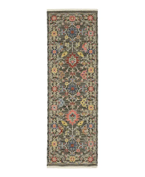 ORIENTAL WEAVERS Lucca 093k1 Runner Area Rug, 2' X 6 - Grey