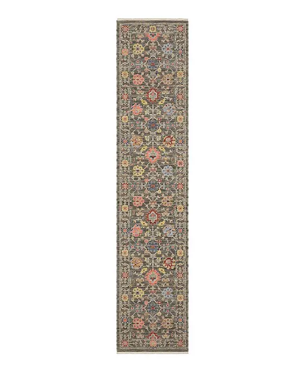 ORIENTAL WEAVERS Lucca 093k1 Runner Area Rug, 2'6 X 12 - Grey