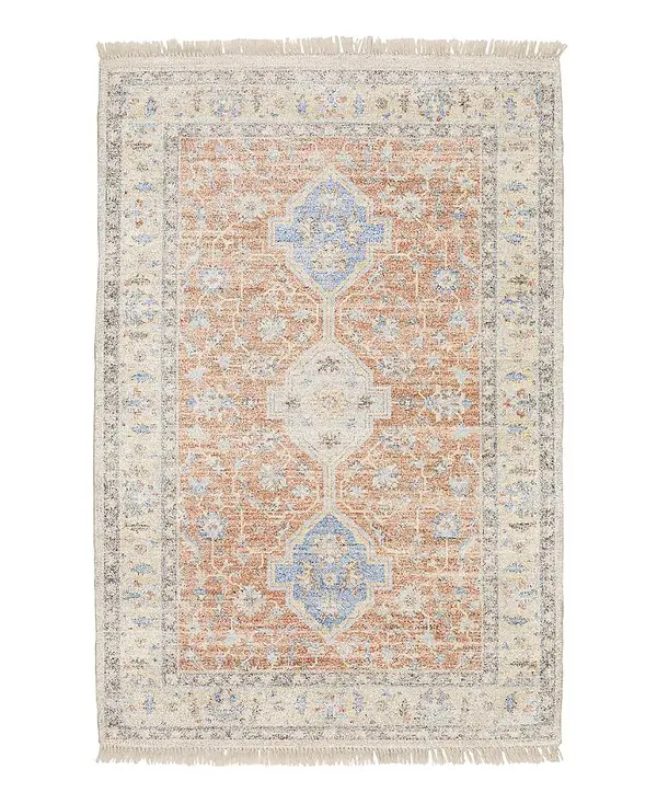 ORIENTAL WEAVERS Malabar 45305 Area Rug, 5' X 8 - Orange