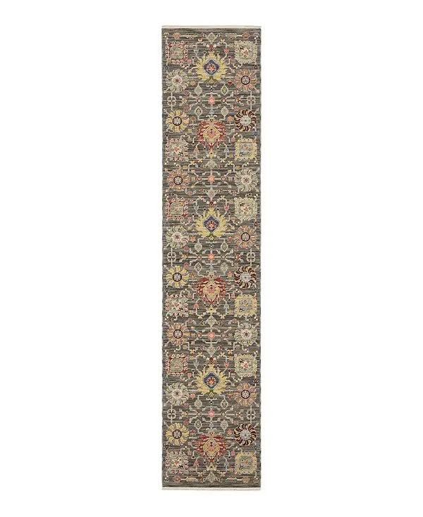 ORIENTAL WEAVERS Lucca 8111k Runner Area Rug, 2'6 X 12 - Grey