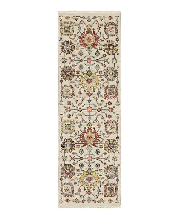 ORIENTAL WEAVERS Lucca 8111w Runner Area Rug, 2' X 6 - Ivory