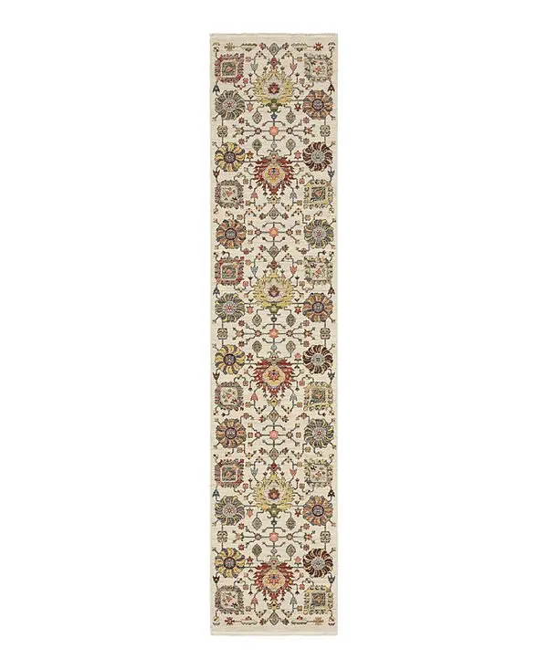 ORIENTAL WEAVERS Lucca 8111w Runner Area Rug, 2'6 X 12 - Ivory