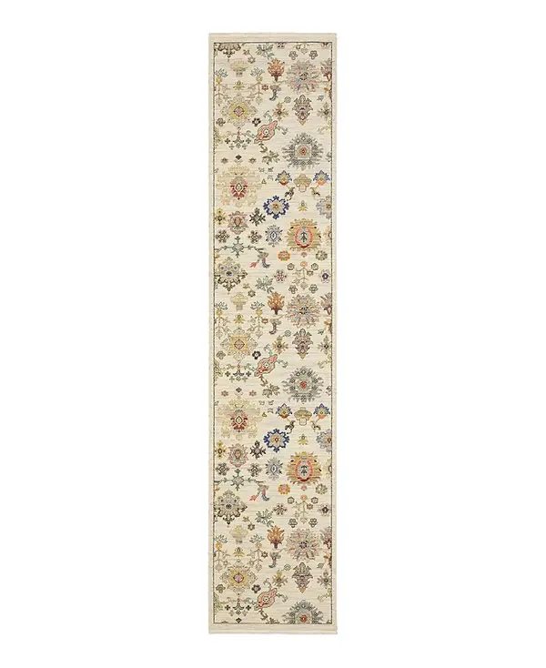 ORIENTAL WEAVERS Lucca 5507w Runner Area Rug, 2'6 X 12 - Ivory