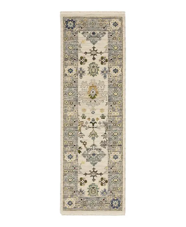 ORIENTAL WEAVERS Lucca 846h1 Runner Area Rug, 2' X 6 - Ivory
