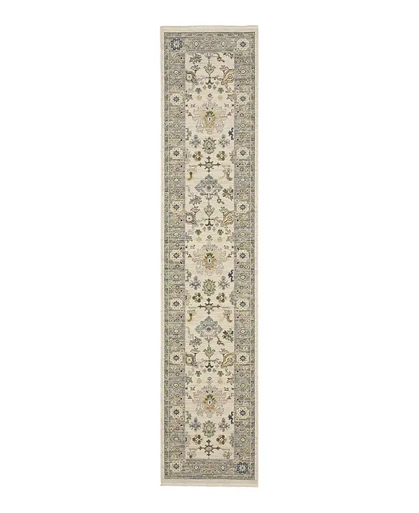 ORIENTAL WEAVERS Lucca 846h1 Runner Area Rug, 2'6 X 12 - Ivory