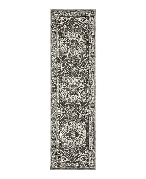 ORIENTAL WEAVERS Intrigue Int04 Runner Area Rug, 2'3 X 7'6 - Grey