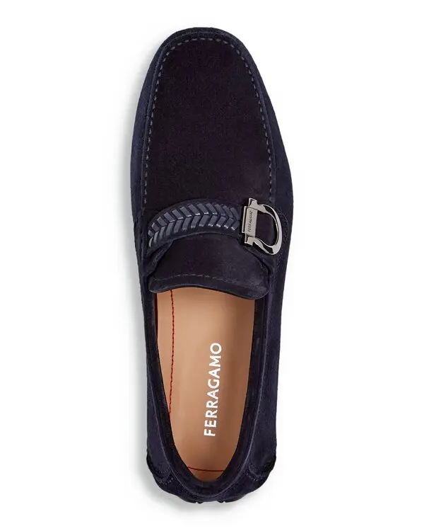 Ferragamo Calipso Gancini Suede Drivers - Midnight  display picture 3