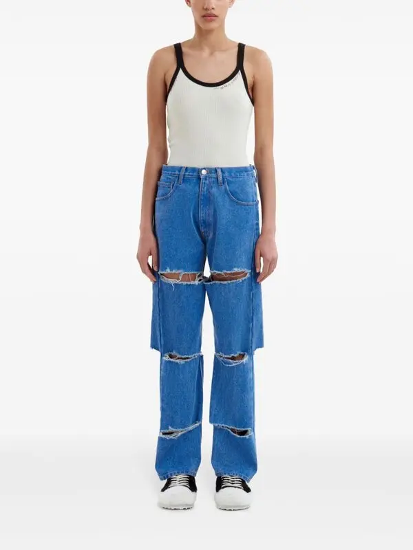 Marni Cut-out Straight Leg Jeans