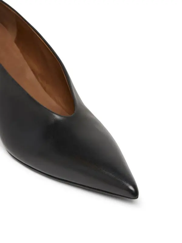 Marsèll Acuielo Heeled Leather Pumps - Black