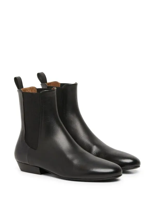 Marsèll Miniblocco Almond-toe Leather Chelsea Boots