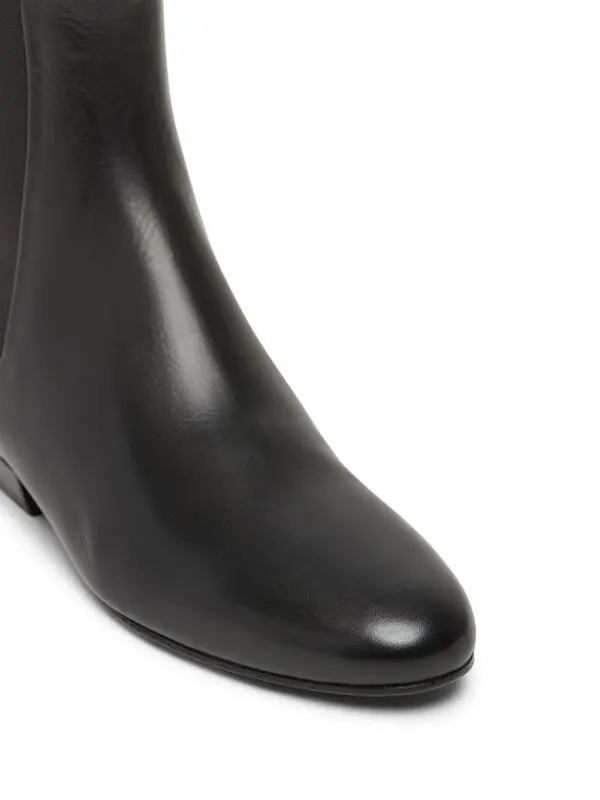 Marsèll Miniblocco Almond-toe Leather Chelsea Boots