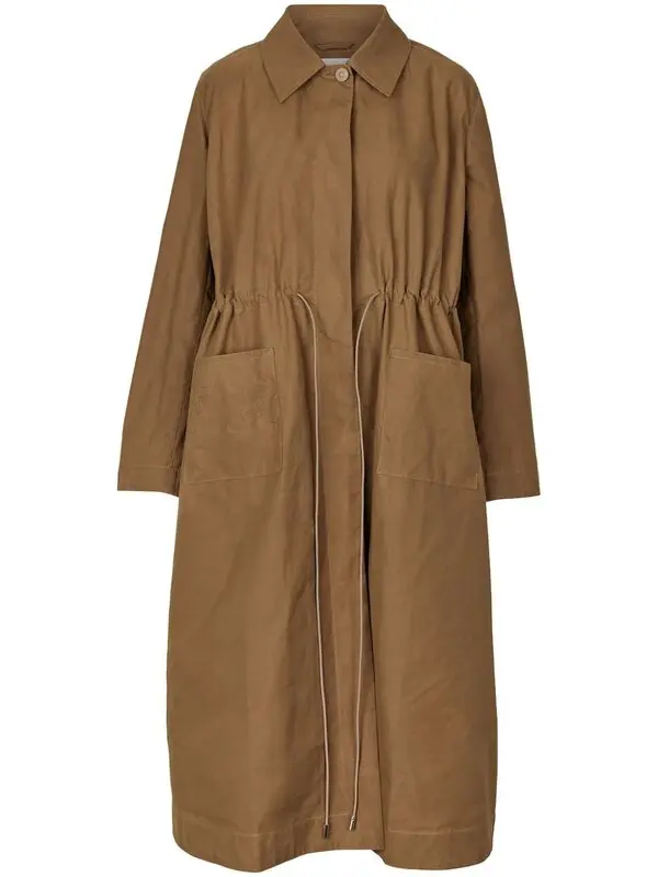 Cecilie Bahnsen VANIA コート Cecilie Bahnsen Vania Buttoned-Up Coat - Brown | Editorialist