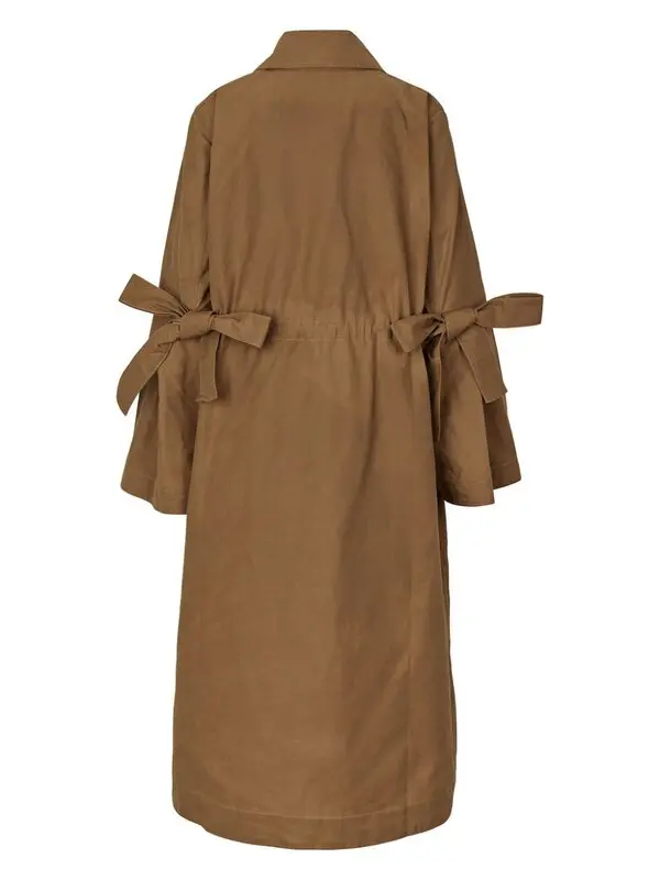 Cecilie Bahnsen VANIA コート Cecilie Bahnsen Vania Buttoned-Up Coat - Brown | Editorialist