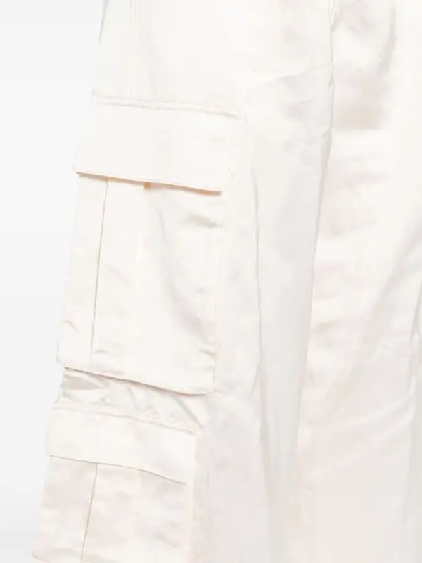 SELF-PORTRAIT High-waisted Straight-leg Cargo Trousers