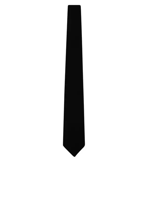 Giorgio Armani Slim Velvet Necktie - Blue