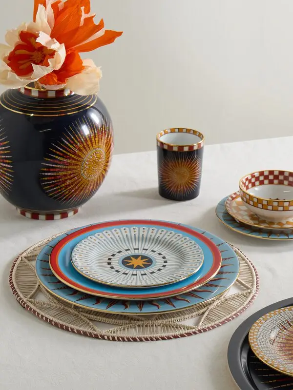 La DoubleJ Set Of Two Raffia Placemats - Neutrals