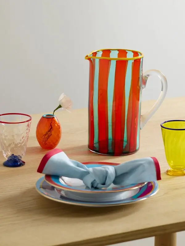 La DoubleJ Mama Striped Murano Glass Carafe