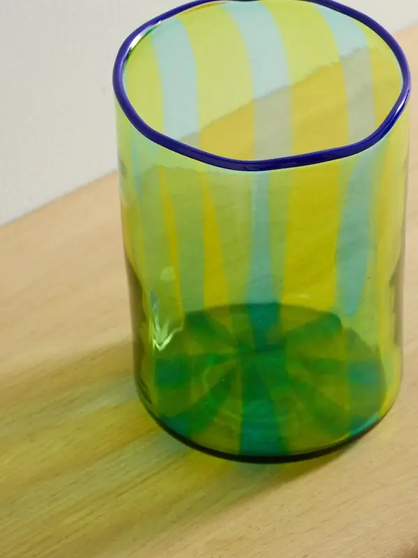 La DoubleJ Torretta Striped Murano Glass Vase