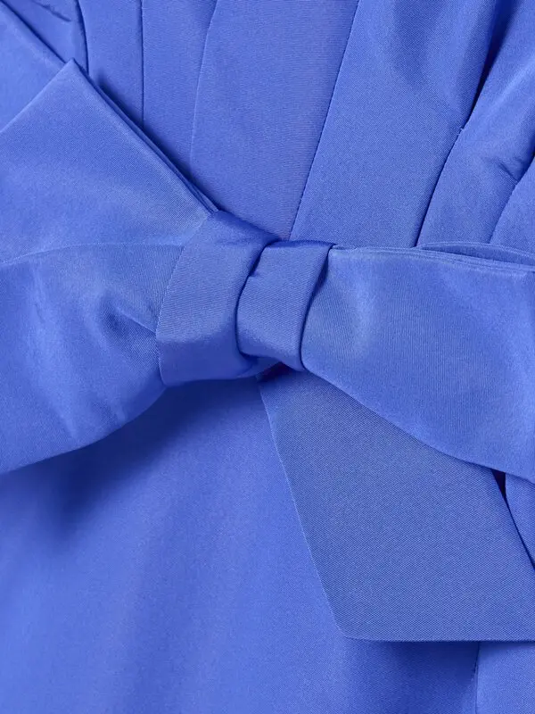 Carolina Herrera Bow-embellished Silk-faille Gown