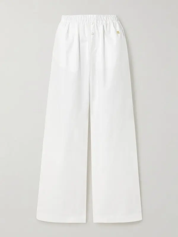 Eterne Cotton-poplin Wide-leg Trousers