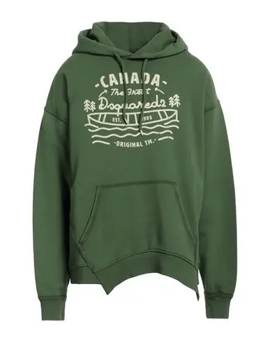 Dsquared2 Cotton Hoodie With Graphic Print - Green