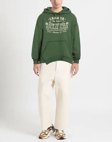 Dsquared2 Cotton Hoodie With Graphic Print - Green