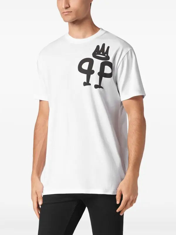 Philipp Plein King Plein Cotton T-shirt - White