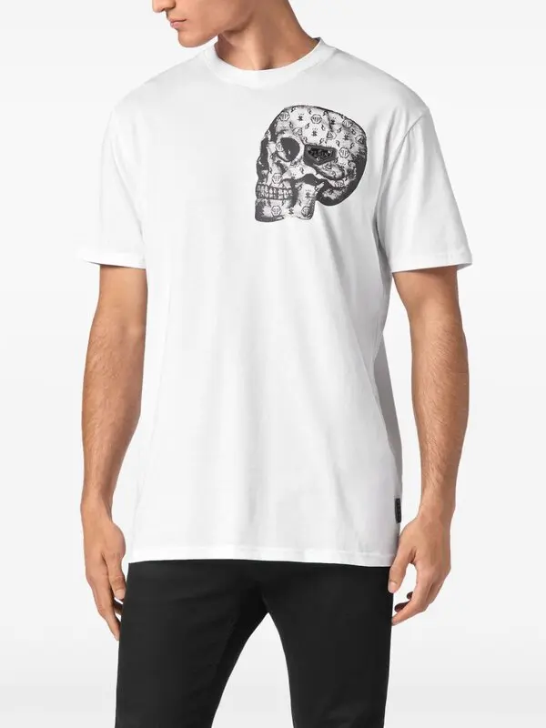 Philipp Plein Skull-print Cotton T-shirt - White