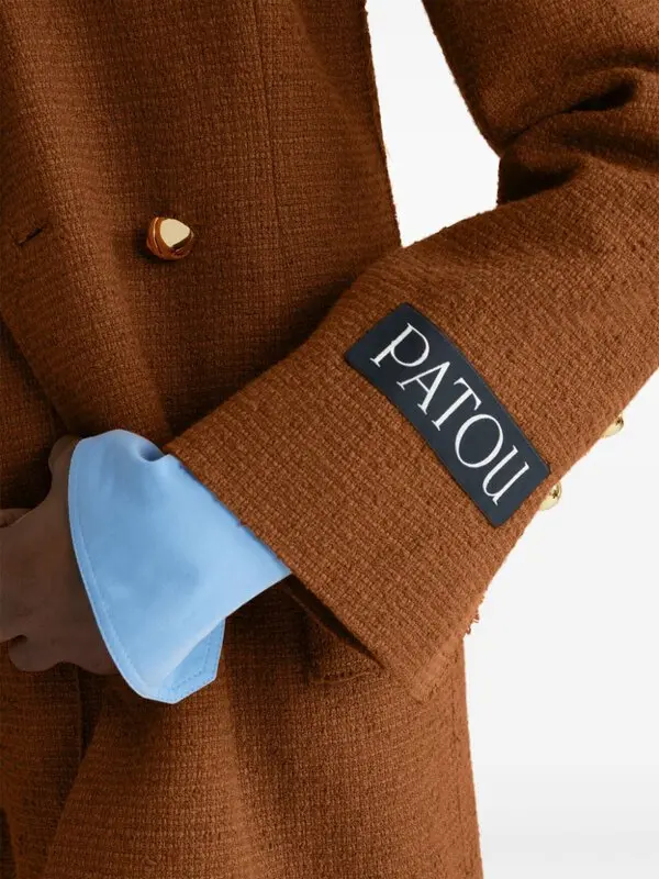PATOU Double-breasted Blazer - Brown