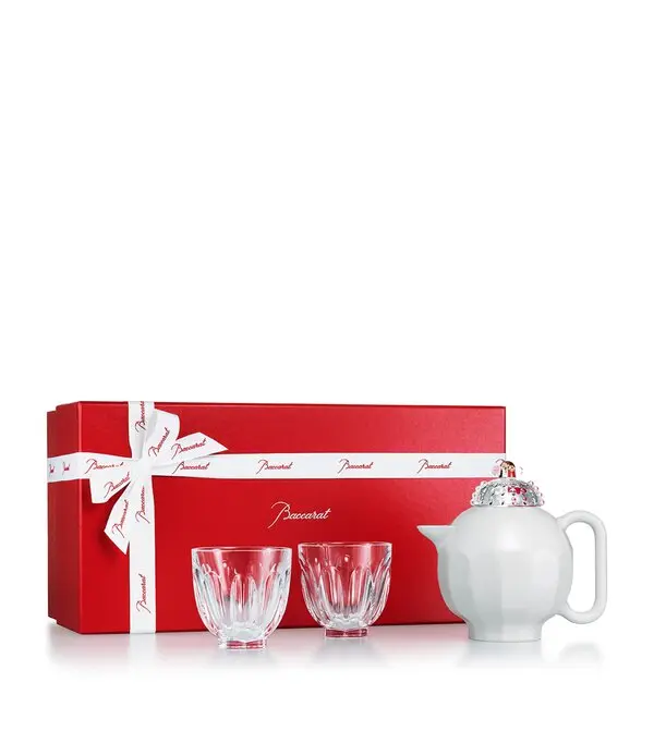 THE MARTHA, BY BACCARAT Faunacrystopolis Harcourt Tea Set - Clear