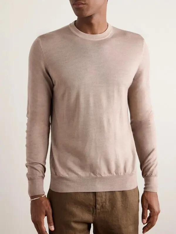 Altea Garment-dyed Merino Wool Sweater