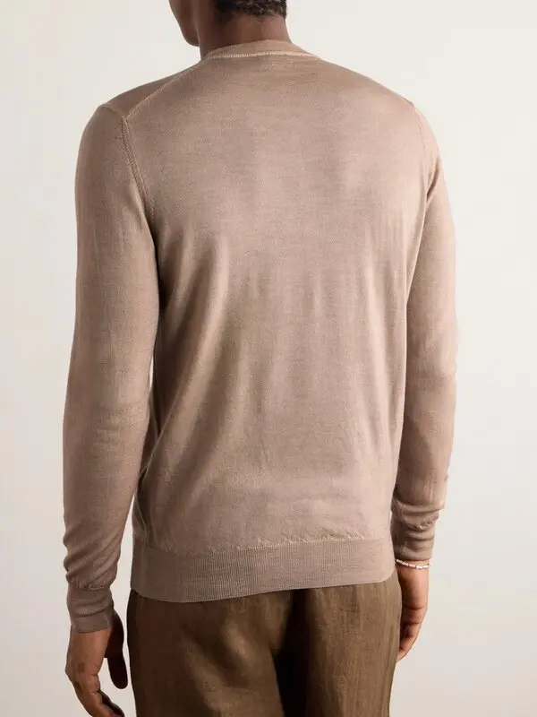 Altea Garment-dyed Merino Wool Sweater