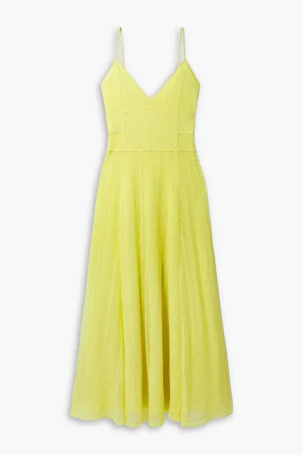 JASON WU Pointelle-knit Midi Dress