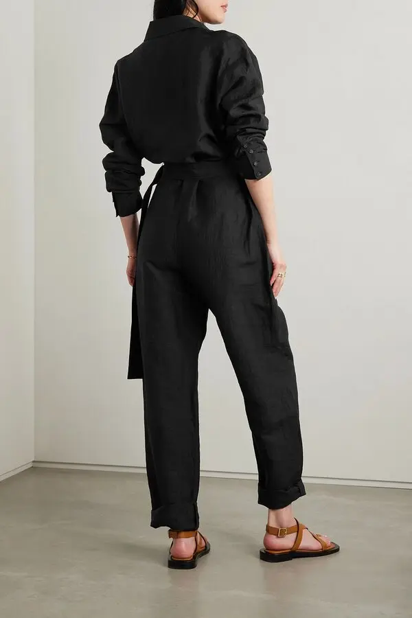 Lafayette 148 New York Tulane Belted Jumpsuit
