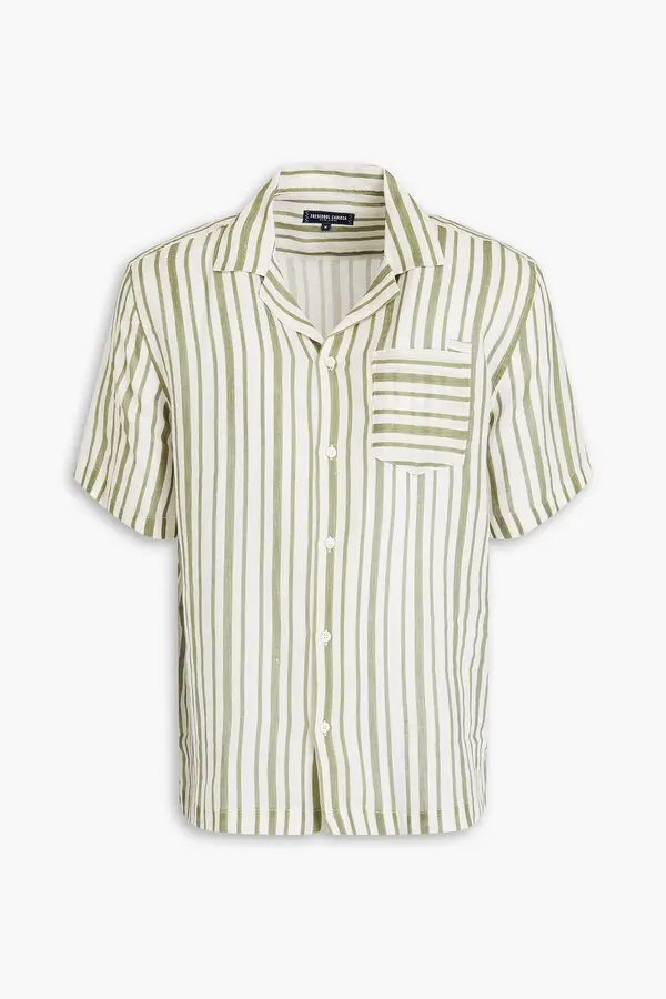 Frescobol Carioca Angelo Striped Linen Shirt