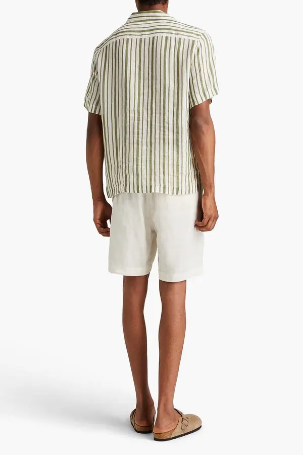 Frescobol Carioca Angelo Striped Linen Shirt
