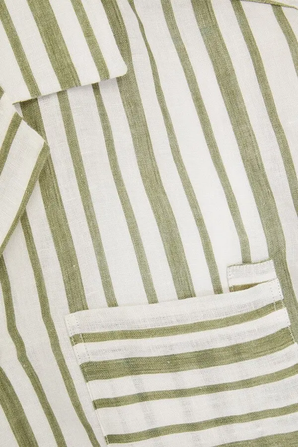 Frescobol Carioca Angelo Striped Linen Shirt