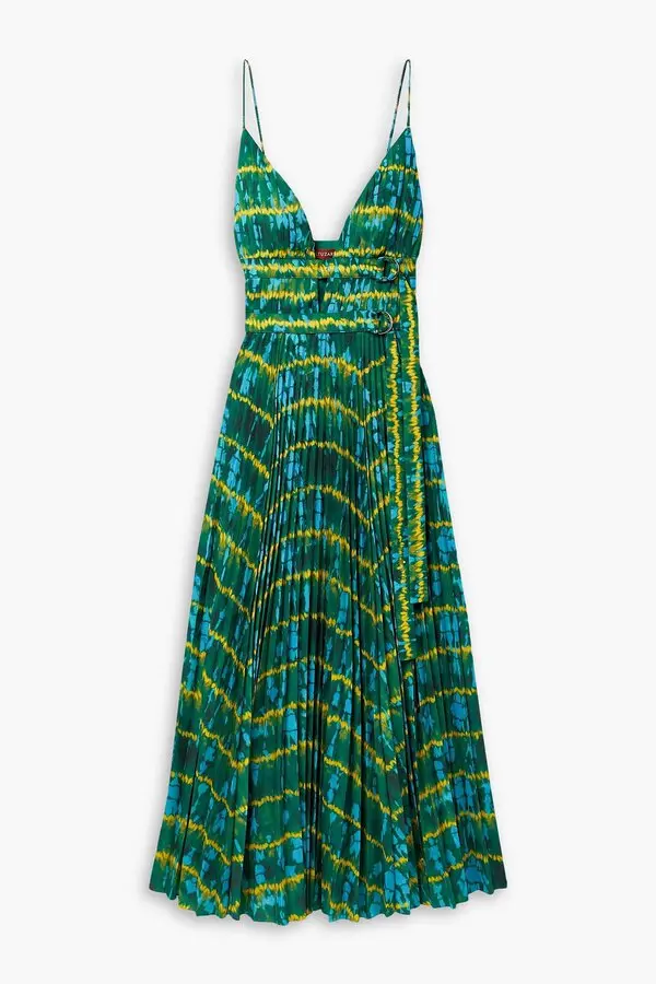 green emerald velvet dress Purple and Green Tie Dye Cotton Dress Marissa  Larroude
