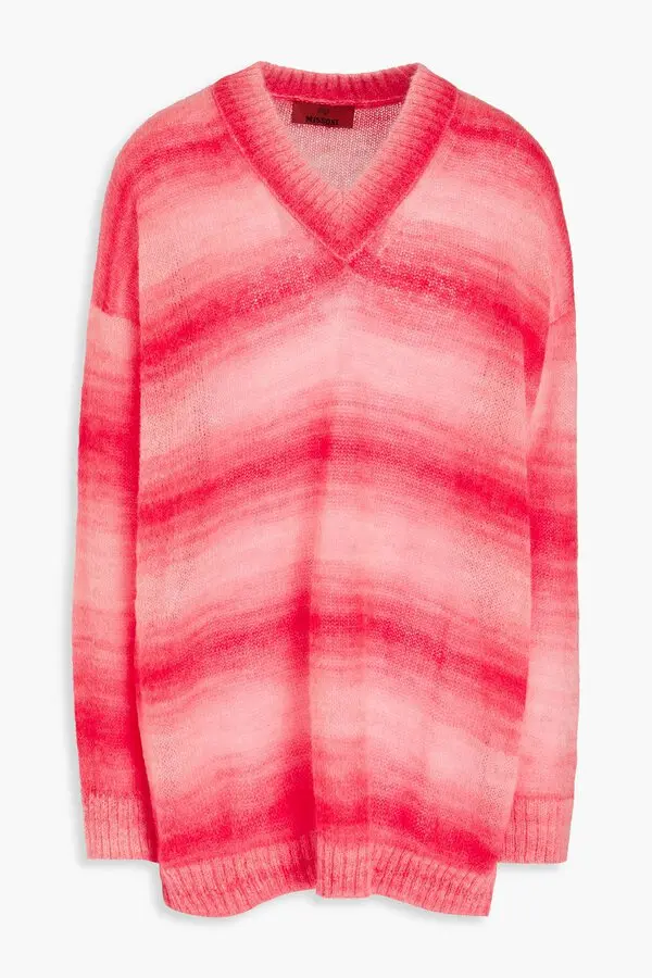 Missoni Striped Knitted Sweater - Coral