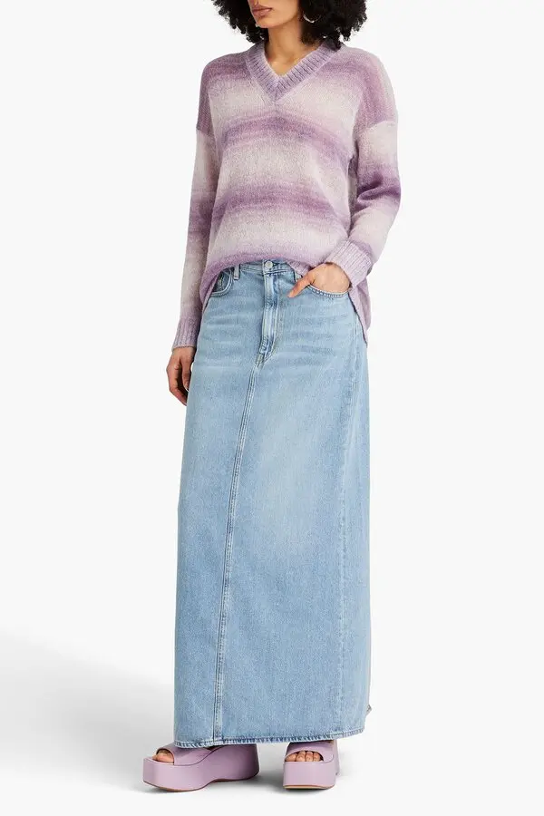 Missoni Striped Knitted Sweater - Lavender