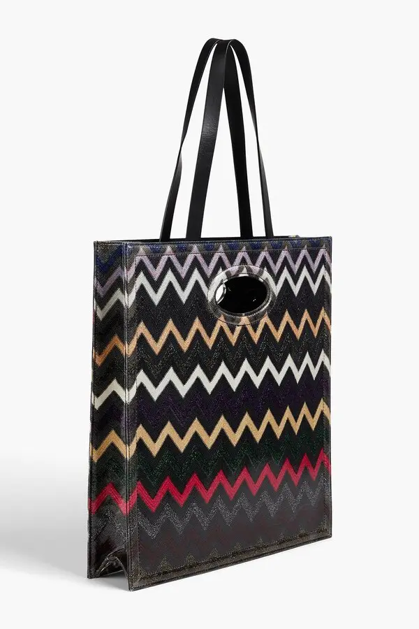 Missoni Metallic Crochet-knit Tote