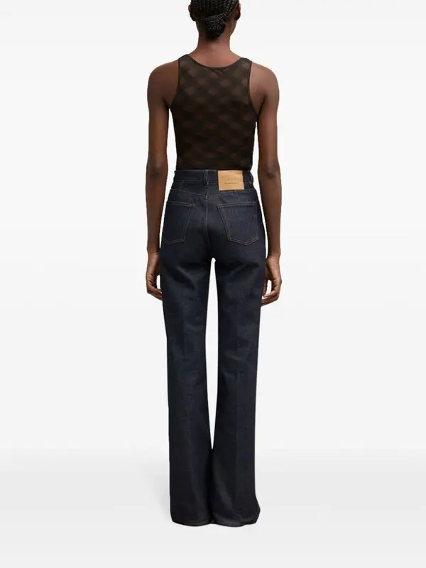 AMI Paris Logo-embroidered Cotton-blend Top
