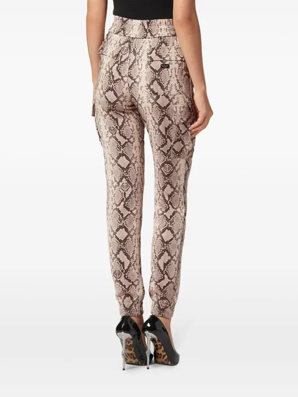 Philipp Plein Snakeskin-print Cargo Trousers